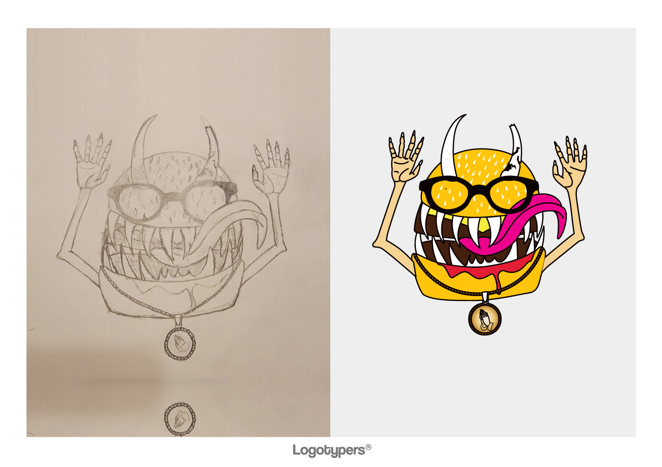 logo designs crafted from client sketches